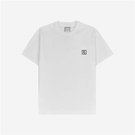 우영미 코튼 백 로고 티셔츠 화이트 24ss Wooyoungmi Kream