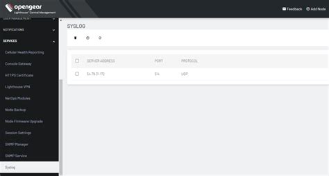 Syslog Export