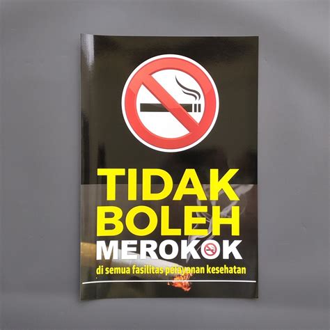 Jual Poster Tidak Boleh Merokok Disemua Fasilitas Kesehatan Poster Dilarang Merokok Poster