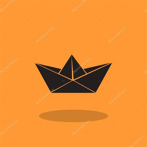 Paper Ship Simpe Web Icon Stock Vector By Lovart