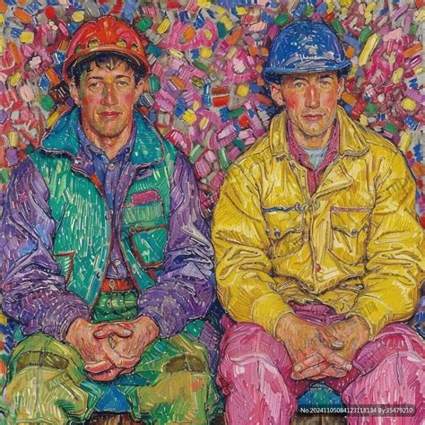 Ai创作图美国艺术家 艺术劳动者 清洁工的艺术感应 美国卡博内尔作品 现实与油画的碰撞 丙烯画人物 布面油彩画 现实主义画家 贾鲁尔双子郎 丙烯肖像画 丙烯画创作 荷兰画师尼霍夫 马赛克油画