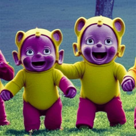 Teletubbies Walking Dead Afbeelding · Creative Fabrica