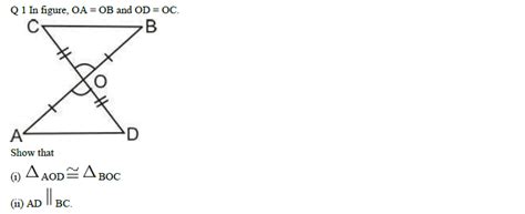 Cbse Class 9 Mathematics Triangles Assignment Set C