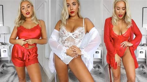 Valentines Day Lingerie Sleepwear Try On Haul Fashion Nova Ytboob