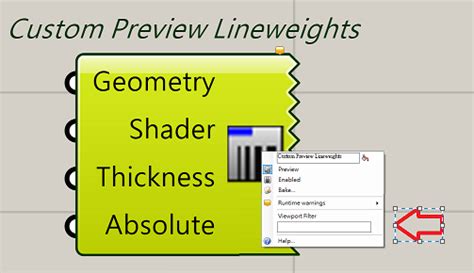 can vector display has viewport filter like custom preview