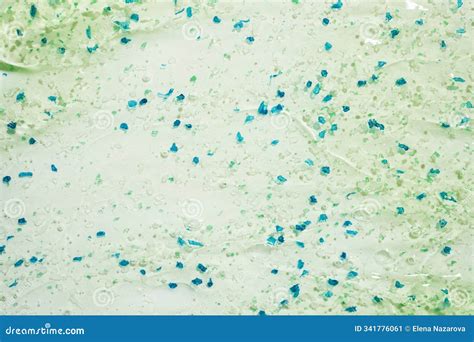 Microplastic Particles Float In The Ocean Water Pollution Royalty Free