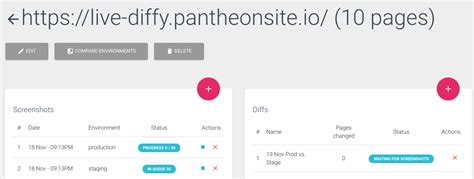 Pantheon Quicksilver Quick Start Diffy Visual Testing