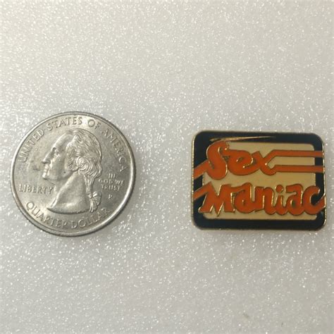 Vintage Jewelry Vintage 98s Sex Maniac Enamel Pin Poshmark