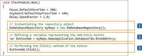 Access The Repository And Repository Items Ranorex Studio