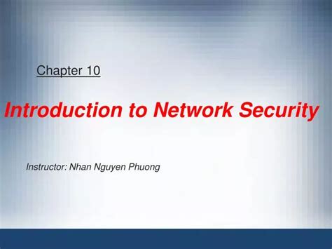 PPT Chapter Introduction To Network Security PowerPoint Presentation ID