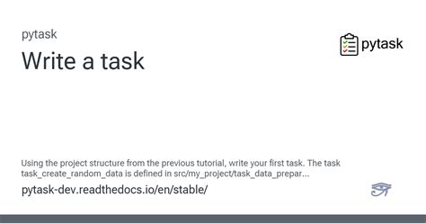 Write A Task Pytask 0 5 5 Documentation