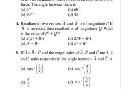 Force The Angle Between Them Is Filo