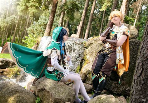 Venter Venti And Aether Genshin Impact Hoyolab