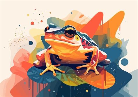 Premium Vector Cute Frog Illustration