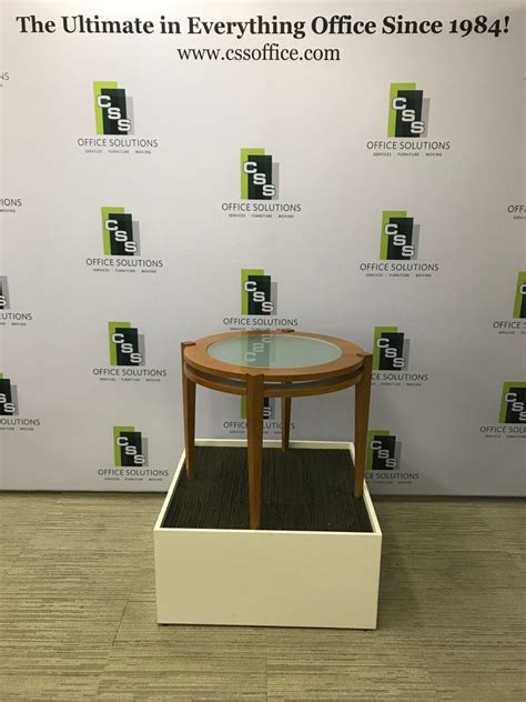 Dark Maple Side Table Css Office Solutions