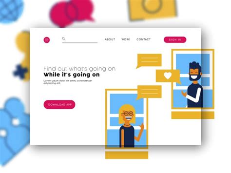 Web Site Gradient Design Template Software Vector Image
