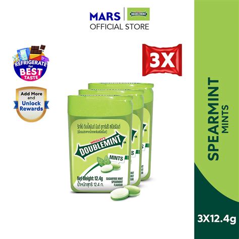 Doublemint® Mints Spearmint Candy 20s Bundle Of 3 Sugar Free Mint Candy Shopee Philippines