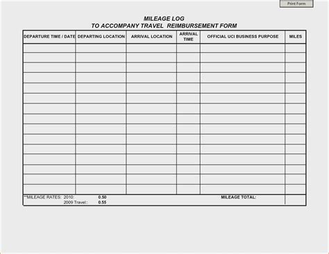 gas mileage tracker spreadsheet throughout gas mileage tracker