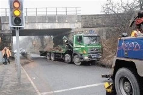 Lorry Crashes Into Rail Bridge Daily Record