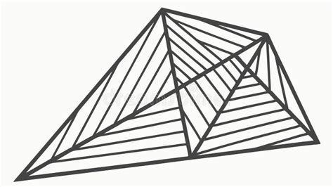 Geometric Triangle Structure Abstract Design Element Vector Design