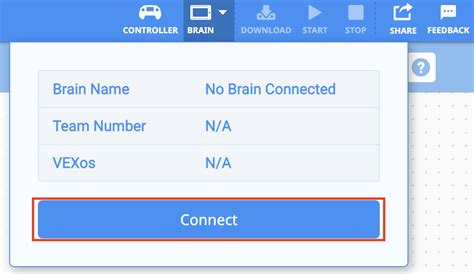 Connecting With Web Based VEXcode V5 Mac VEX Library