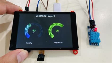 Esp32 Dht22 Nextion Display Weather Station Arduino P