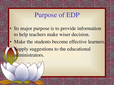 PPT Introduction To EDP PowerPoint Presentation Free Download ID