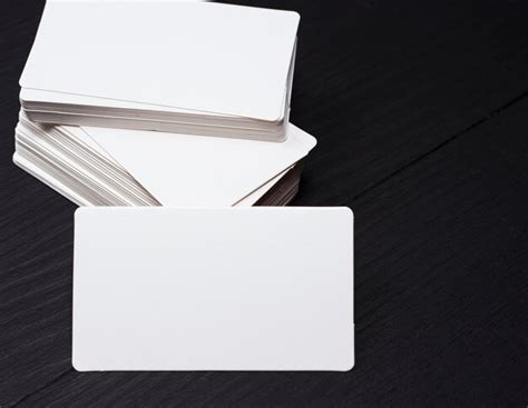 Premium Photo Empty Rectangular Paper Business Card