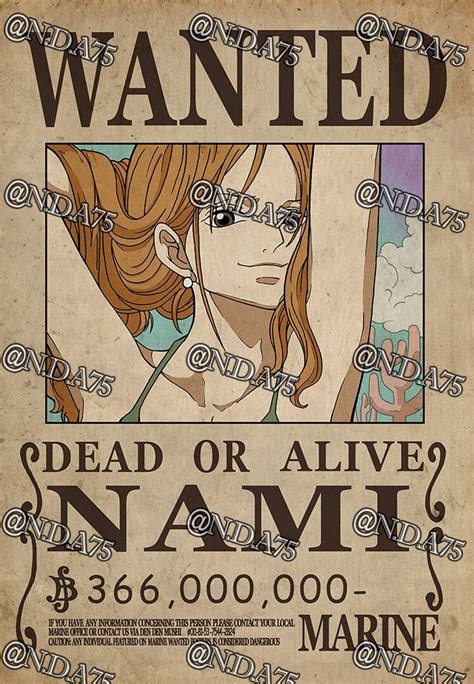 One Piece Wanted Poster 4k