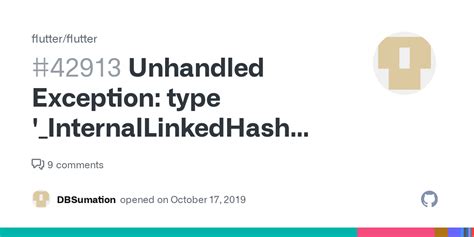 unhandled exception type internallinkedhashmap is not a subtype of