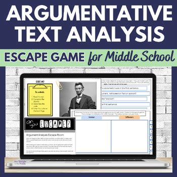 Argumentative Text Digital ESCAPE Activity Evaluate Arguments And Claims