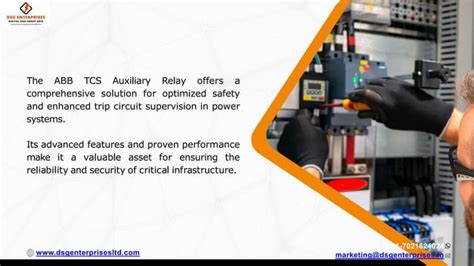 Abb Tcs Auxiliary Relay For Reliable Trip Circuit Supervision Pptx