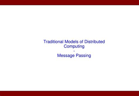 Ppt Models Of Distributed Computing Powerpoint Presentation Free Download Id8874486