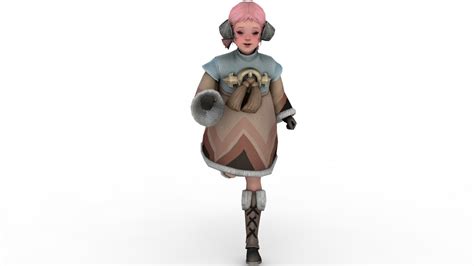 Girl 3d Model Turbosquid 1819842