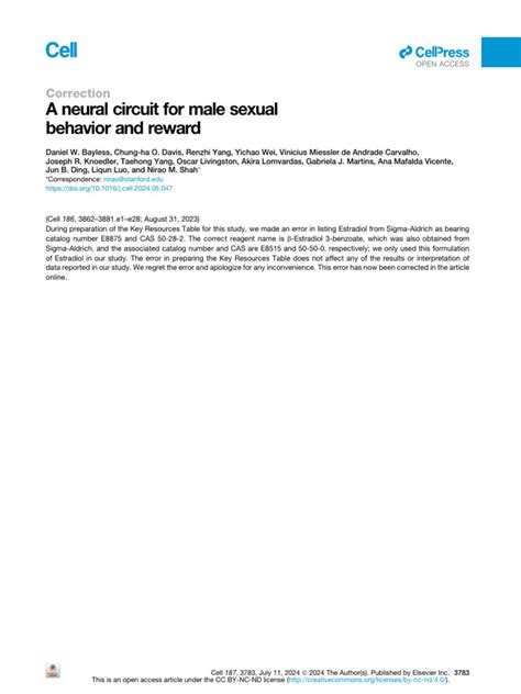 A Neural Circuit For Male Sexual Behavior And Rewa Pdf