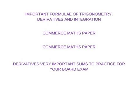 Pdf Important Formulae Of Trigonometry Dokumen Tips