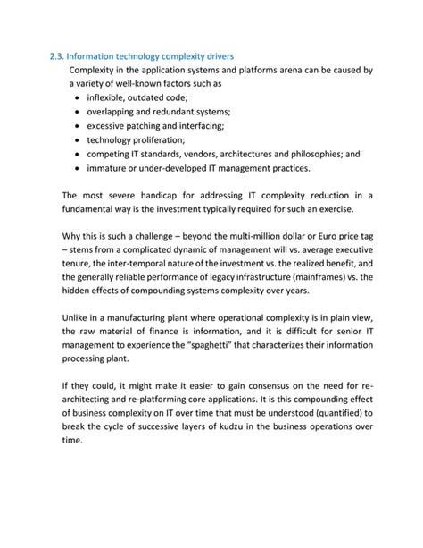 Cost Reduction Tool Complexity Management 2020 PDF