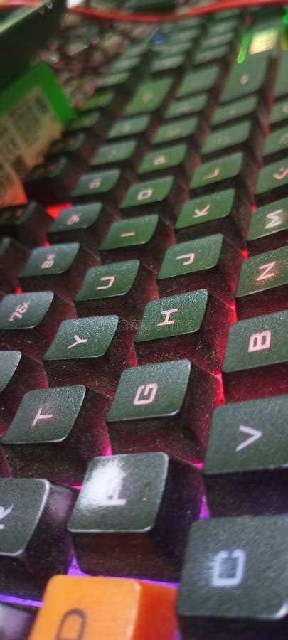 Rgb Keyboard Qwerty Stock Image Image Of Text Multimedia 262908739