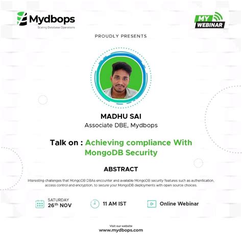 Synopsis Of Mydbops 18th Edition Of Mywebinar Mydbops Blog