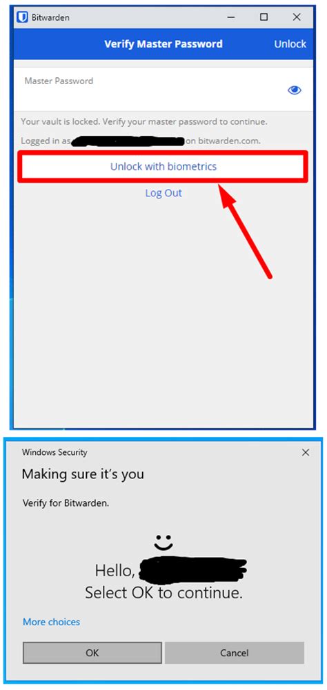 Automatically Select Biometrics For Unlocking When Available Password Manager Bitwarden