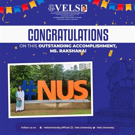 Vels University On Linkedin On Behalf Of Vistas We Want To Extend The Warmest Congratulations