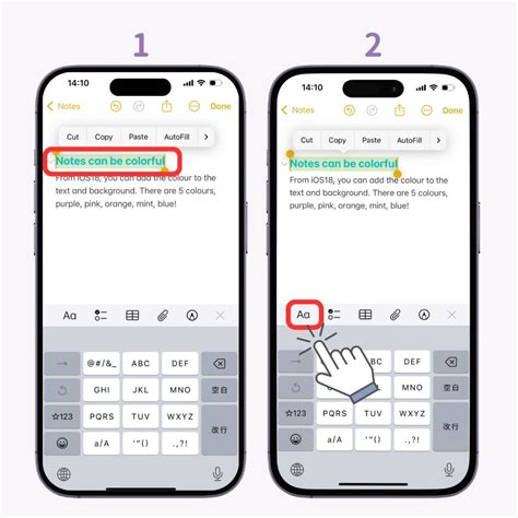 Ios18：วิธีการเปลี่ยนสีข้อความใน Notes บน Iphone Widgetclub