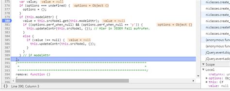 Javascript Strange Behaviour Of Firefox Debugger When Testing Value