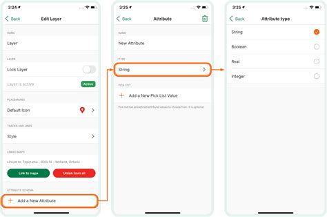 Attribute Schema Avenza Maps