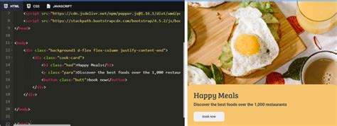 Built A Food Discovery Page With Html And Css Srivastav Ramineni