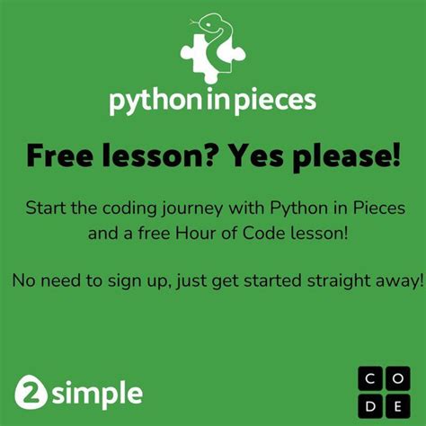 Free Python Lesson For Hourofcode 2simple Posted On The Topic Linkedin