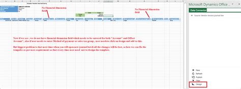 Design Your Own Open In Excel Template In Microsoft Dynamics Finance And Operations