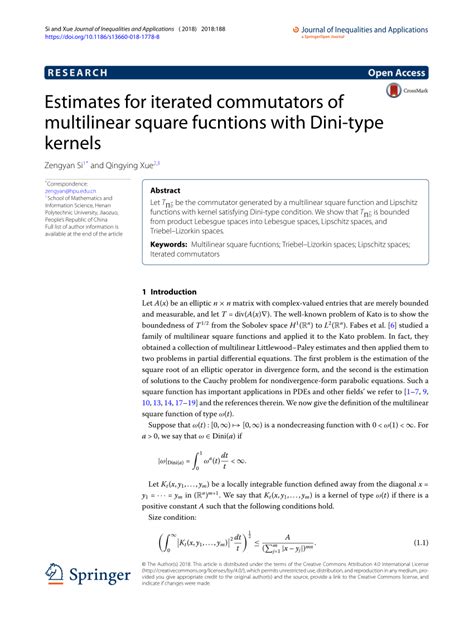 Pdf Estimates For Iterated Commutators Of Multilinear Square