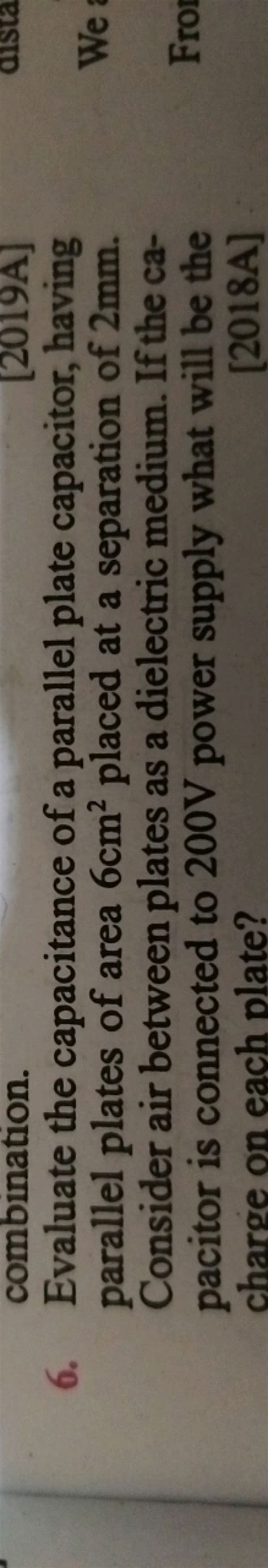 Evaluate The Capacitance Of A Parallel Plate Capacitor Having Parallel P