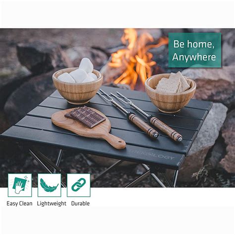 Small Folding Camping Table Portable Beach Table C Vicedeal